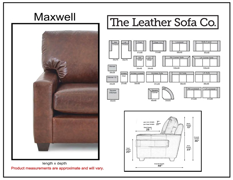 Max Sectional (Right Arm Sofa + Left Arm Corner Sofa)