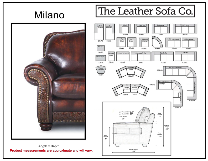 Milano - Sofa 3-Seat - Relic Toast